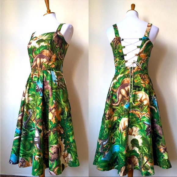 glamCloud | Dresses | Modcloth Land Before Time Jungle Dinosaur Retro ...